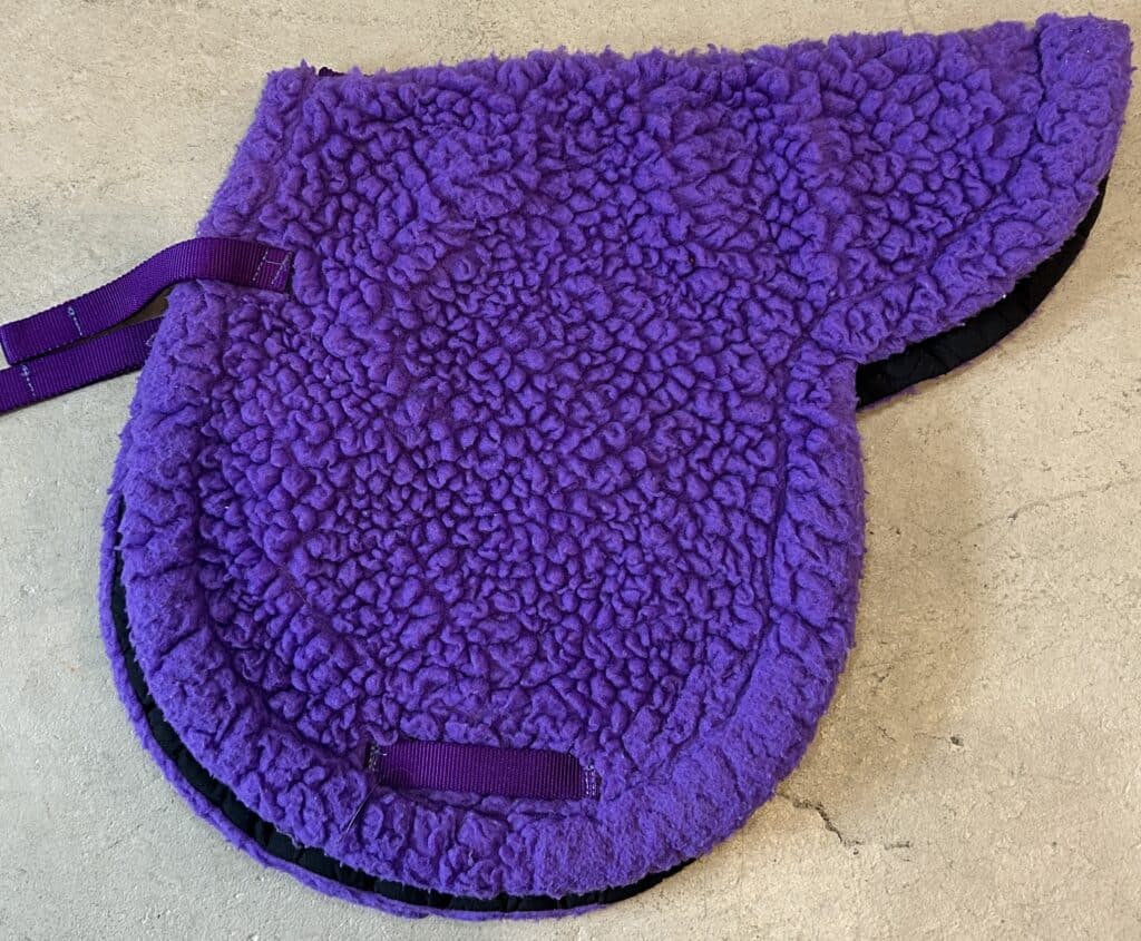 Contoured Fleece English Pad, All Purpose 1143-85fleecepad25F
