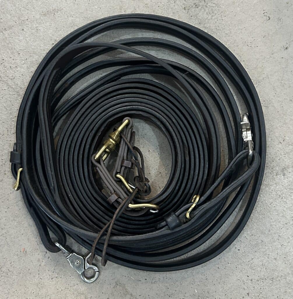 Leather Driving Lines, Horse 1143-94lines25F